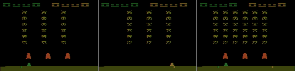 Space Invaders Sprites Atari 2600 - Retrolaser