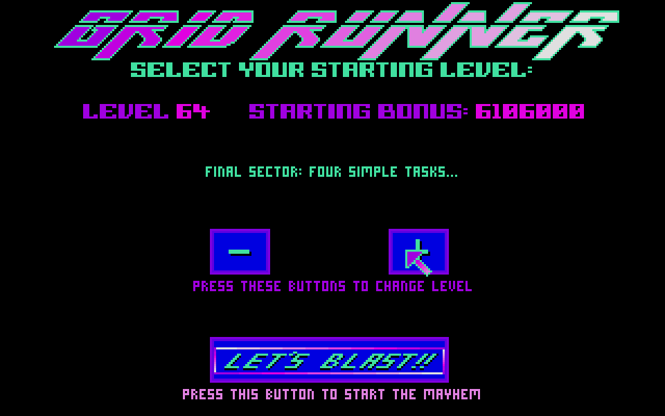 Explorando Gridrunner de Jeff Minter. Atari ST - Retrolaser